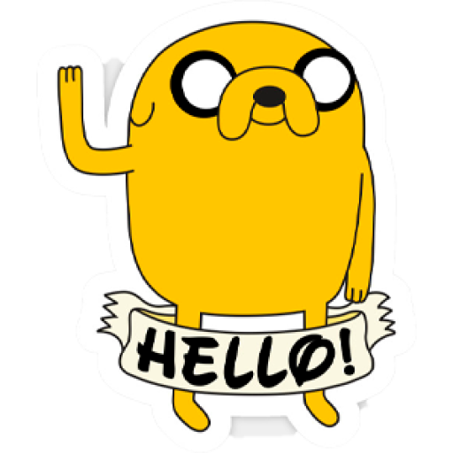 Sticker Maker - Jake The Dog (Adventure Time)