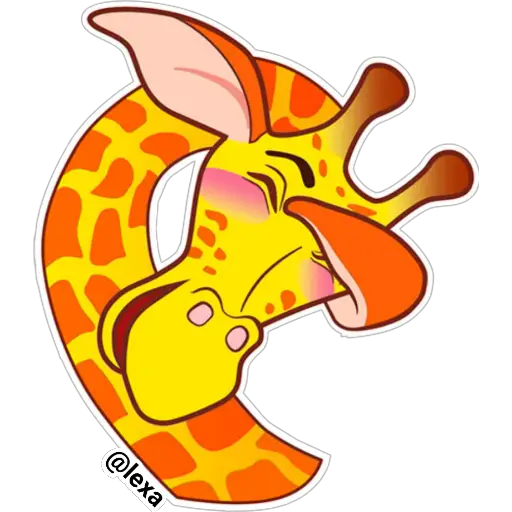 Sticker Maker - ? Jirafa Emocionada