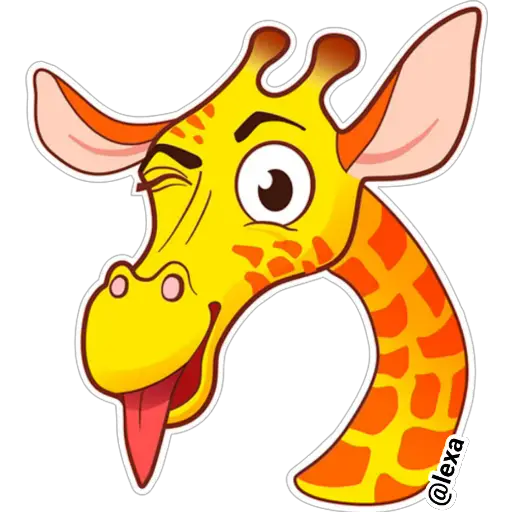 Sticker Maker - ? Jirafa Emocionada