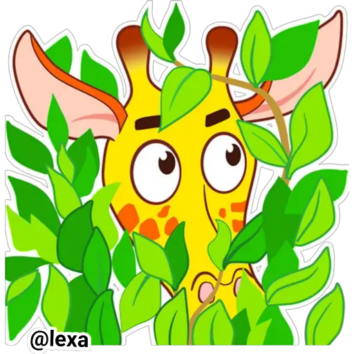 Sticker Maker - ? Jirafa Emocionada