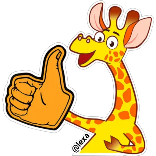Sticker Maker - ? Jirafa Emocionada