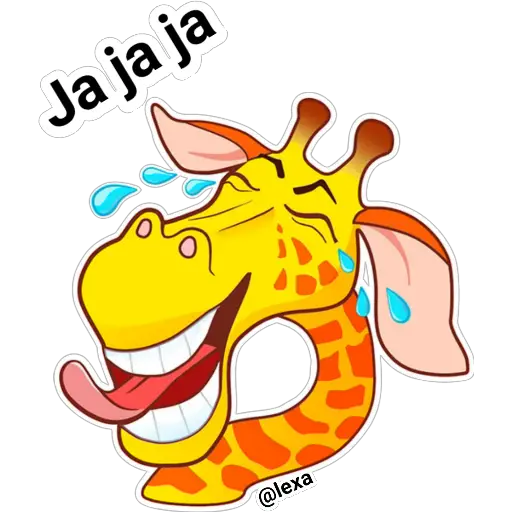 Sticker Maker - ? Jirafa Emocionada