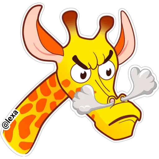 Sticker Maker - ? Jirafa Emocionada