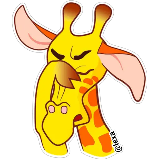 Sticker Maker - ? Jirafa Emocionada