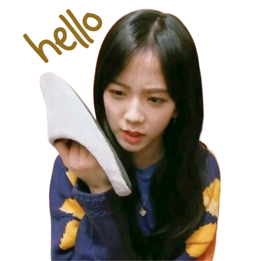 Sticker Maker - Jisoo Iconic Meme