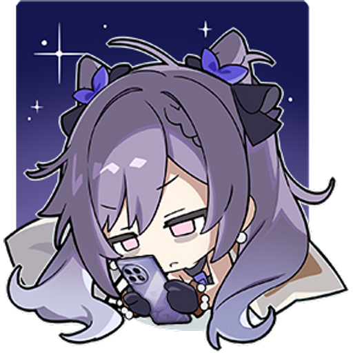 Sticker Maker - Keqing: Genshin Impact x One Plus
