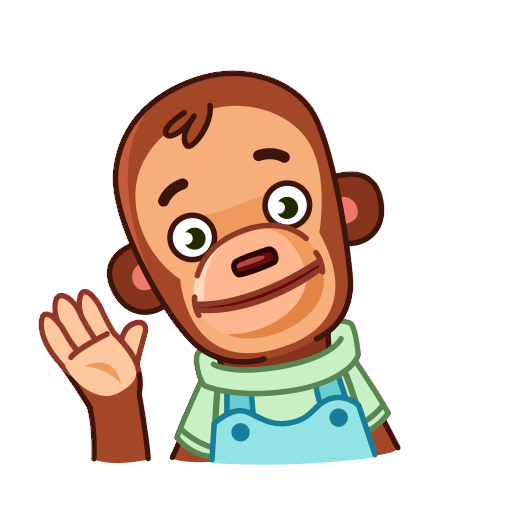 Sticker Maker - Monkey Puppet
