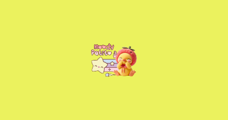 Sticker Maker - Moody Patito 3🐣🍓