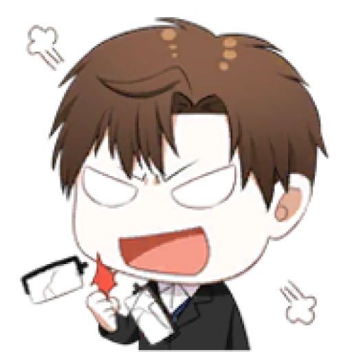 Sticker Maker - Mystic Messenger Emoji 3 - Jaehee, Jumin & V