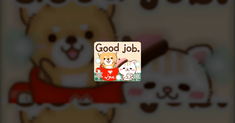 Sticker Maker - Natural cat, moving winter&Xmas