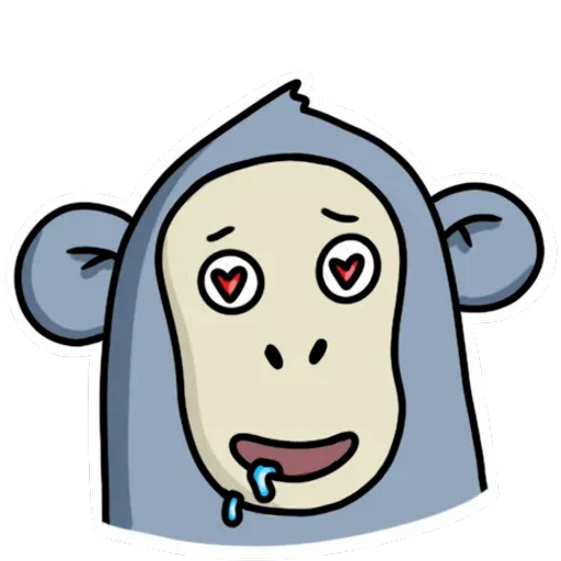 Sticker Maker - Обезьянка Mono