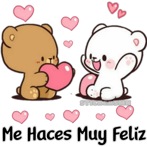 Sticker Maker - Ositos Enamorados