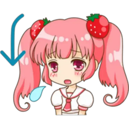 Sticker Maker - pink girl 1