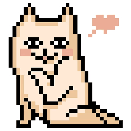 Sticker Maker - Pixel cat
