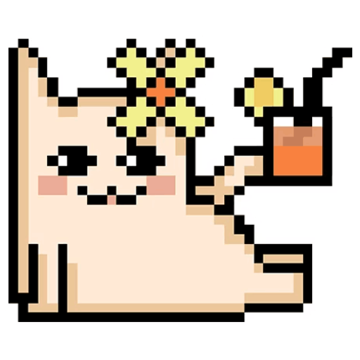 Sticker Maker - Pixel cat
