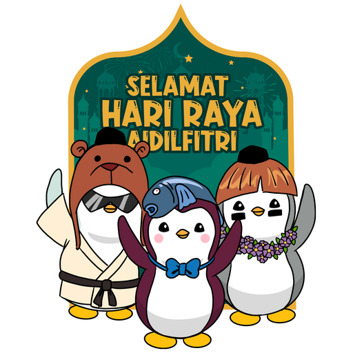 Sticker Maker - Pudgy Penguins Hari Raya Aidilfitri