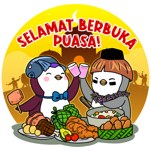 Sticker Maker - Pudgy Penguins Hari Raya Aidilfitri