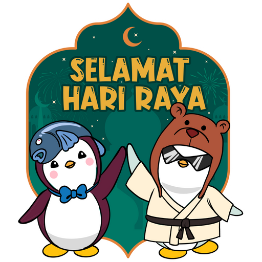 Sticker Maker - Pudgy Penguins Hari Raya Aidilfitri