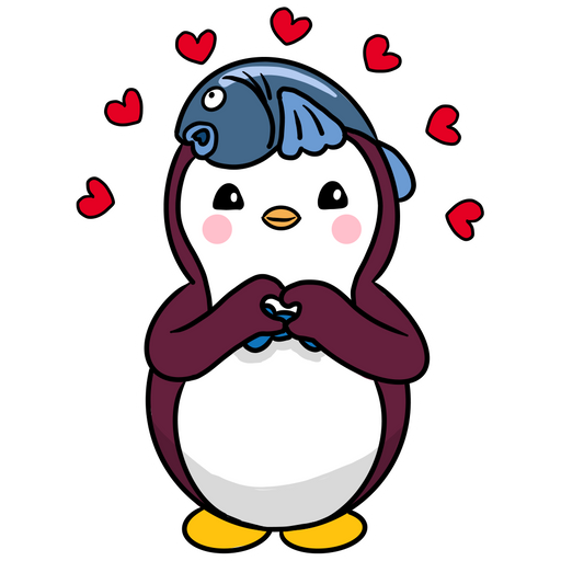 Sticker Maker - Pudgy Penguins Valentine's Day