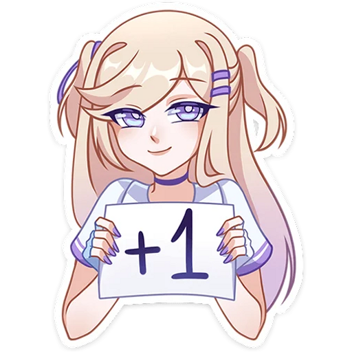 Sticker Maker - Purple Girl