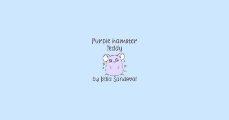 Sticker Maker - Purple hamster Teddy (Mov)
