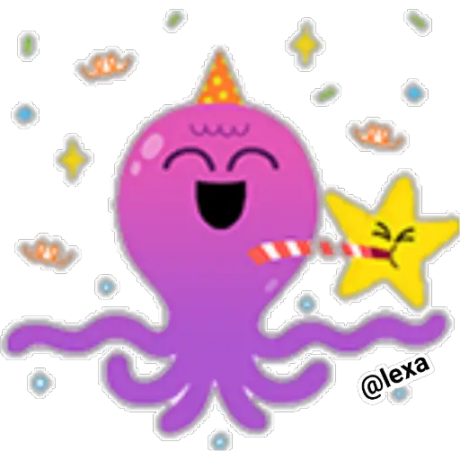 Sticker Maker - Purple Pulpo