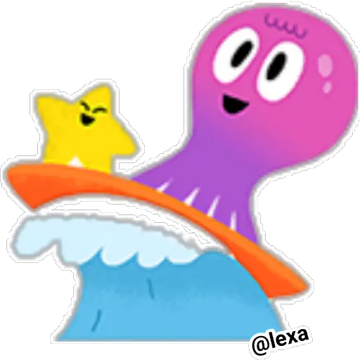 Sticker Maker - Purple Pulpo