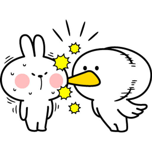 Sticker Maker - Rabbit + Smile Comic Duo