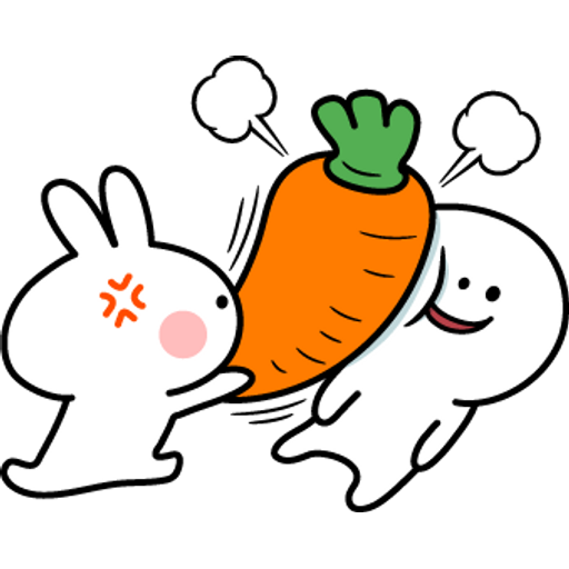 Sticker Maker - Rabbit + Smile Comic Duo