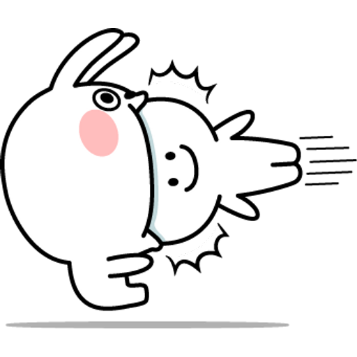 Sticker Maker - Rabbit + Smile Comic Duo