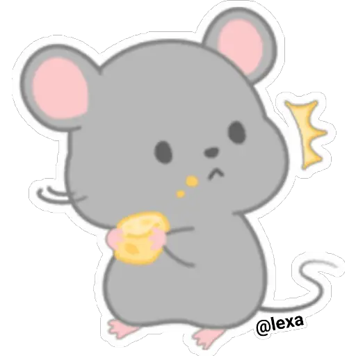 Sticker Maker - Ratón Grey