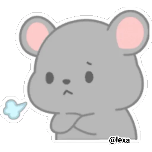 Sticker Maker - Ratón Grey