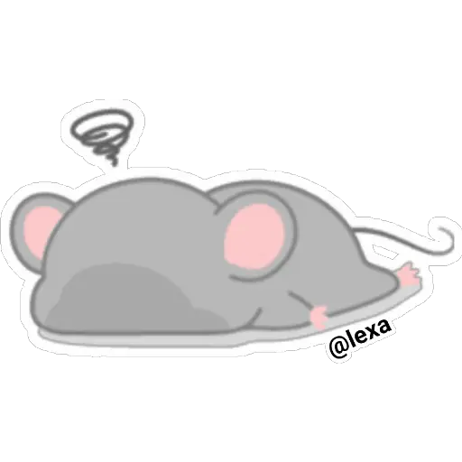 Sticker Maker - Ratón Grey