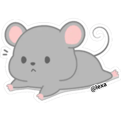Sticker Maker - Ratón Grey