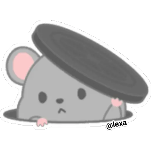Sticker Maker - Ratón Grey