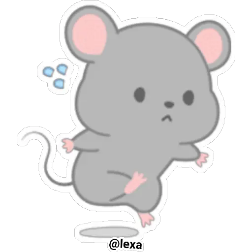 Sticker Maker - Ratón Grey