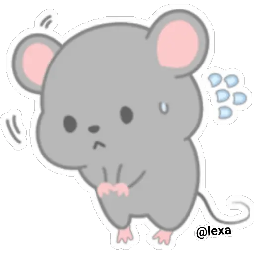 Sticker Maker - Ratón Grey