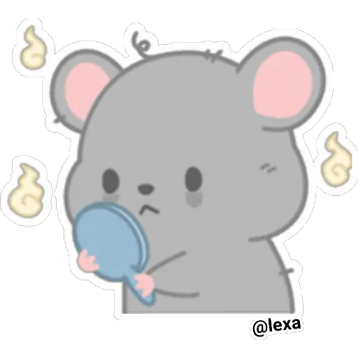 Sticker Maker - Ratón Grey
