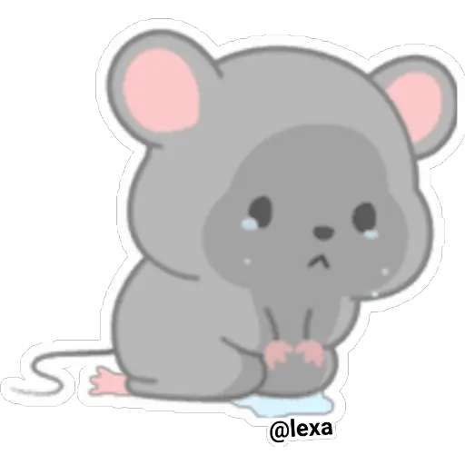Sticker Maker - Ratón Grey
