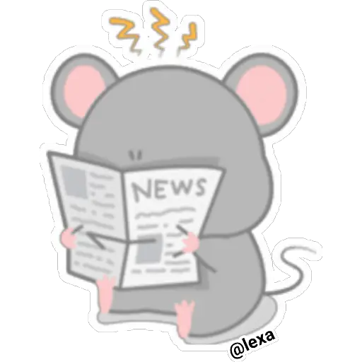 Sticker Maker - Ratón Grey