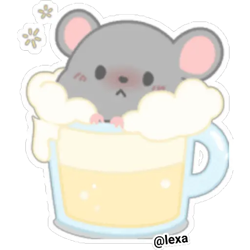 Sticker Maker - Ratón Grey