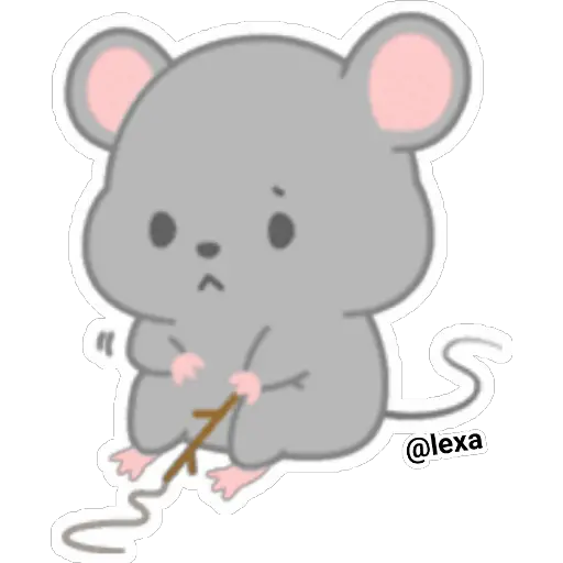 Sticker Maker - Ratón Grey