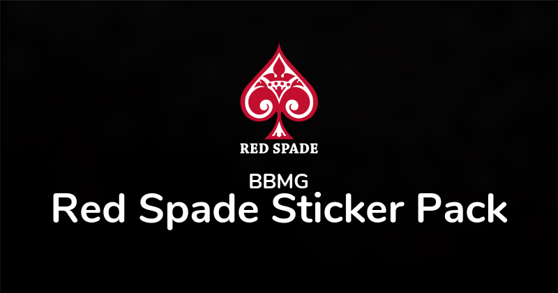 Sticker Maker - Red Spade Sticker Pack