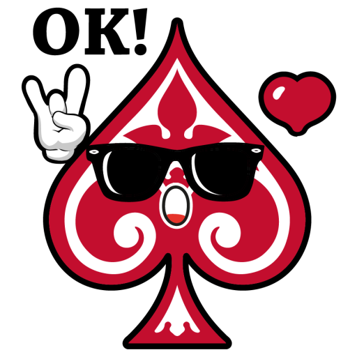 Sticker Maker - Red Spade Sticker Pack