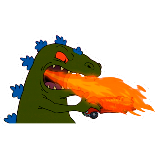 Sticker Maker - Reptar & Carlitos (Rugrats)
