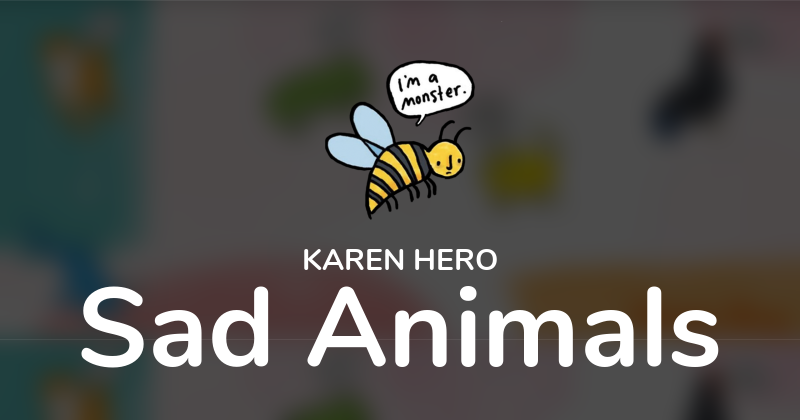Sticker Maker - Sad Animals
