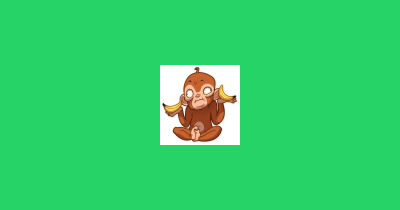 Sticker Maker - Счастливая Обезьяна