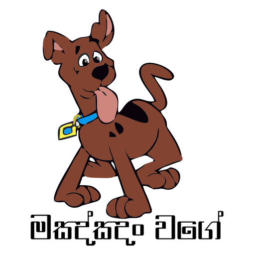 Sticker Maker - Scooby doo Sinhala Stickers
