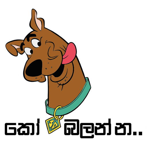 Sticker Maker - Scooby doo Sinhala Stickers