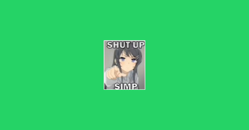 Sticker Maker - Shut up Simp